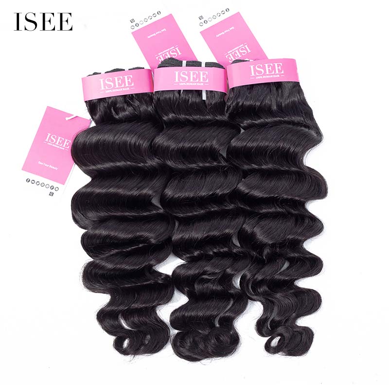 ISEE HAIR 100% Human Virgin Hair Brazilian virgin hair Hollywood Wave ...