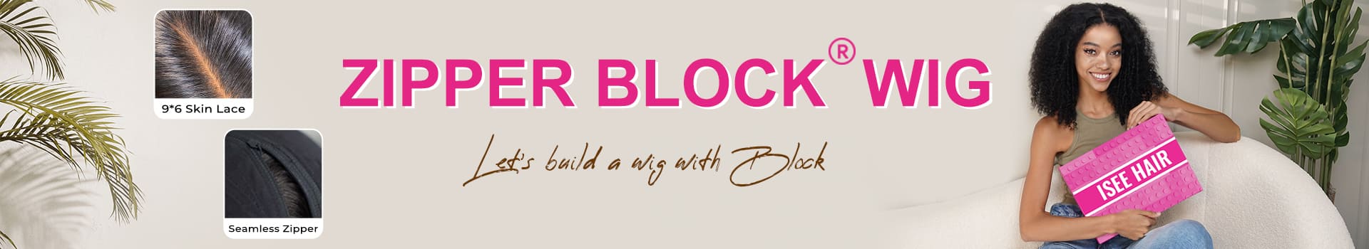 Zip and Go Zipper Wigs