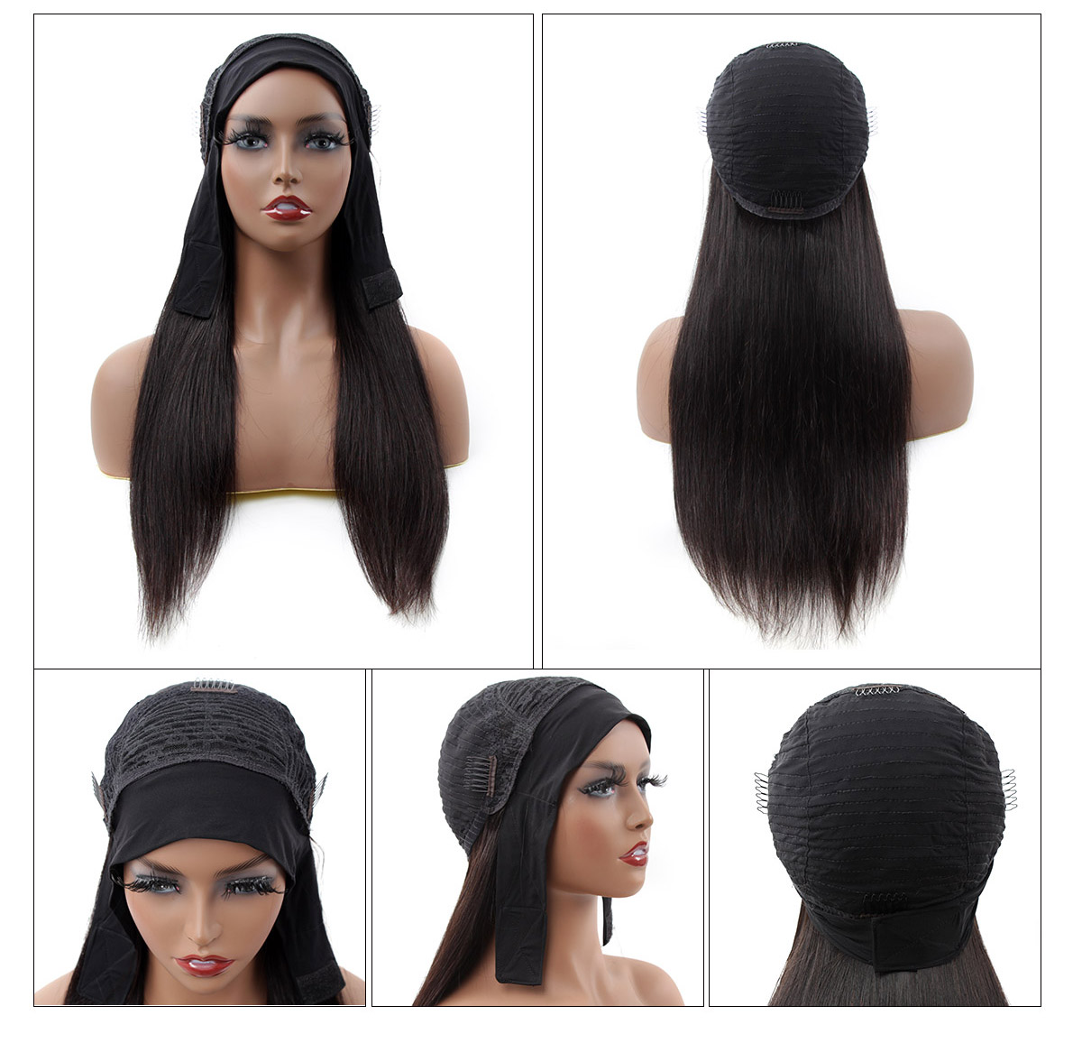 ISEE HAIR, See Your Beauty ISEEHAIR Straight Headband Wig Human Hair ...